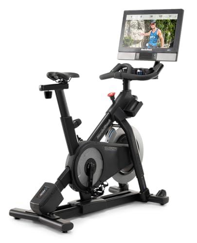 NordicTrack Commercial S22i Studio Cycle with 22” HD Touchscreen for Interactive Studio & Global Workouts, 30-Day iFIT Family Membership Included,Black