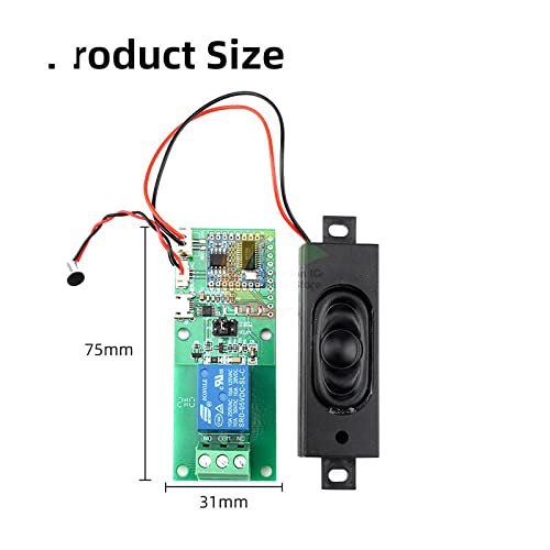 HLK-V20 Intelligent Voice Recognition Chip Control Module Awareness Module Custom Word Voice Control Switch Module