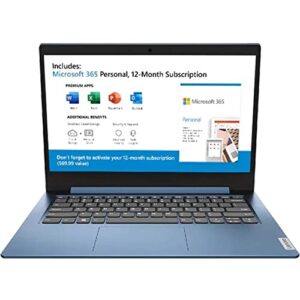 Lenovo IdeaPad 1 14ADA05 82GW009VUS 14" Notebook - Full HD - 1920 x 1080 - AMD Athlon Silver 3050e Dual-core (2 Core) 1.40 GHz - 4 GB RAM - 128 GB SSD - Ice Blue - AMD Chip - Windows 11 Home in S