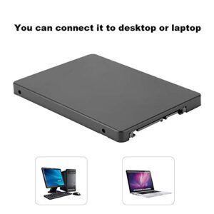 SSD Adapter, Durable Solid State Drive Adapter, 3.94 * 2.76 * 0.28Inch Convenient Laptop Notebook PC for Computer Desktop(Black)