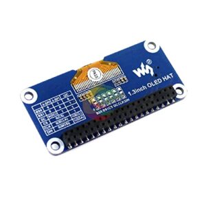 Raspberry Pi 1.3" OLED Blue Screen Expansion Board 128x64 Resolution Suitable for Raspberry Pi Series Jetson Nano motherboards