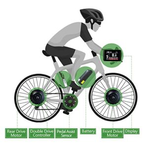 Shanrya Electric Bicycle Controller, Long Life Durable Double‑Drive Controller, for Bicycle E-Bike