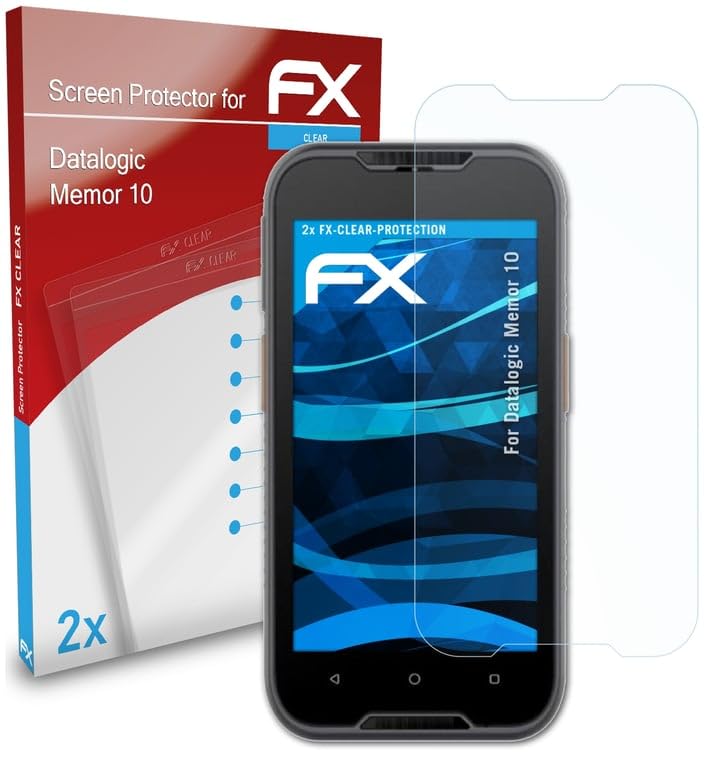 atFoliX Screen Protection Film compatible with Datalogic Memor 10 Screen Protector, ultra-clear FX Protective Film (2X)