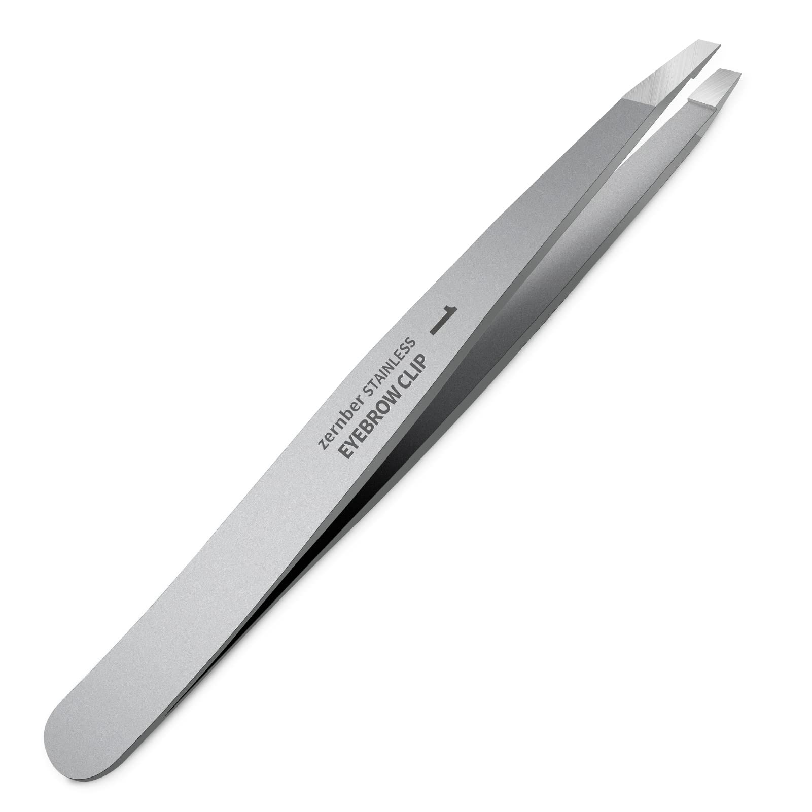 ZERNBER Eyebrow Hair Removal Tweezers, Slant Tweezer Handmade Professional Eyebrow Facial & Hair Remover No Gaps Stainless Steel