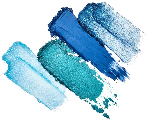 wet n wild Eyeshadow Fantasy Makers Fantasy Makers Pigment Palette, Metallic Shimmer Eye Makeup Blue Me Away,1230434