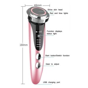 InfiniteTEC Portable Facial Tightening Device Hydrating Skin Care Machine (Pink)