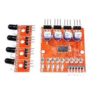 Four Way 4 Channel Infrared Detector Tracking Line Obstacle Avoidance Sensor Module DIY Smart Car Robot Module Board for Arduino