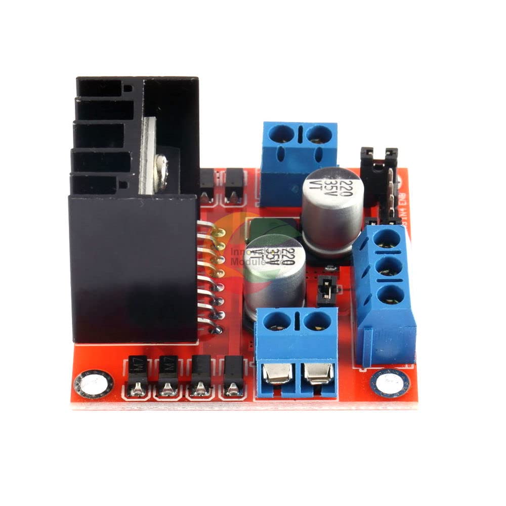 Dual Channel H-Bridge Motor Driver Board L298N DC Stepper Motor Driving Module 5V 2A for Arduino