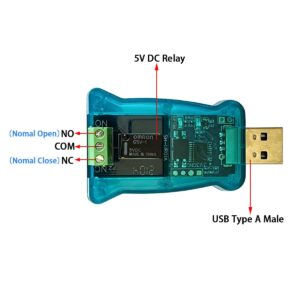 DSD TECH SH-UR01A USB Relay Controller for Computer and Laptop(1CH)