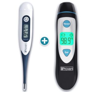 iproven rectal thermometer + forehead thermometer