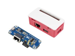 waveshare ethernet/usb hub hat b with box abs case for raspberry pi zero/zero w/2 w/zero wh/2 wh,pc,with 1 rj45 10/100m ethernet port, 3 usb ports compatible with usb2.0/1.1