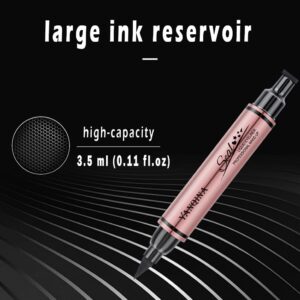 Jumbo Dual Ended Eyeliner, High-Capacity Liquid Black Winged Cat Eye Stamp & Liner Pen, Waterproof Makeup Tool for Women