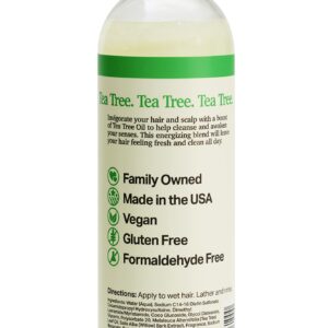 BARE BIOTICS Scalp Refreshing and Invigorating Tea Tree Hair Shampoo, 16 fl. Ounces