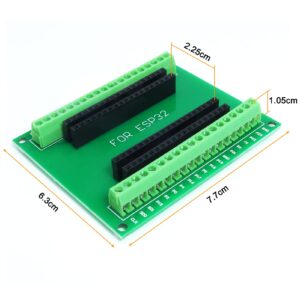 KeeYees 2pcs ESP32 Breakout Board GPIO 1 into 2 for 38PIN No Mounting Hole Version ESP32 Development Board