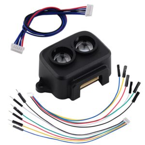 wishiot tf-luna lidar range finder sensor 0.2m-8m single-point ranging module uart/i2c 5v with 6pin terminal to dupont cable for arduino/rpi pico/pixhawk/wifi_lora_32