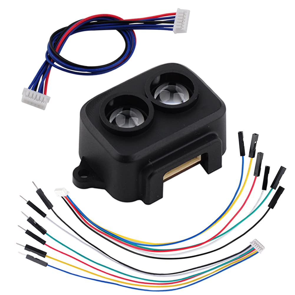 Wishiot TF-Luna LiDAR Range Finder Sensor 0.2m-8m Single-Point Ranging Module UART/I2C 5V with 6Pin Terminal to Dupont Cable for Arduino/RPi Pico/Pixhawk/WiFi_Lora_32