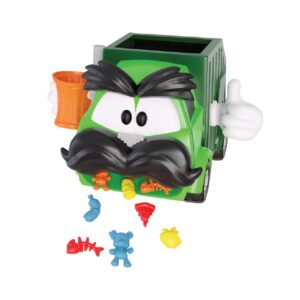 Goliath Trash Stash Game - Fill Trashcan, Watch It Dump Into Garbage Truck Or Truck Chucks It Up - No Reading Required, Ages 4 and Up, 2-4 Players , Green