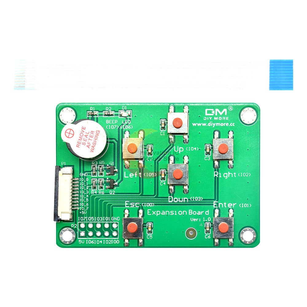 I/O Expansion Board for Nextion Enhanced HMI Intelligent LCD Display Module with Buzzer Switch 8 Pin FFC Cable for Arduino