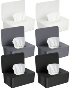 6 pieces wipes dispenser baby wipe holder wipes box tissue storage box wet wipes dispenser wipes container for office home