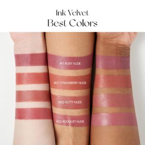 Peripera Ink the Velvet Lip Tint - High Pigment Color, Longwear, Weightless, Not Animal Tested, Gluten-Free, Paraben-Free (028 MAUVEFUL NUDE)