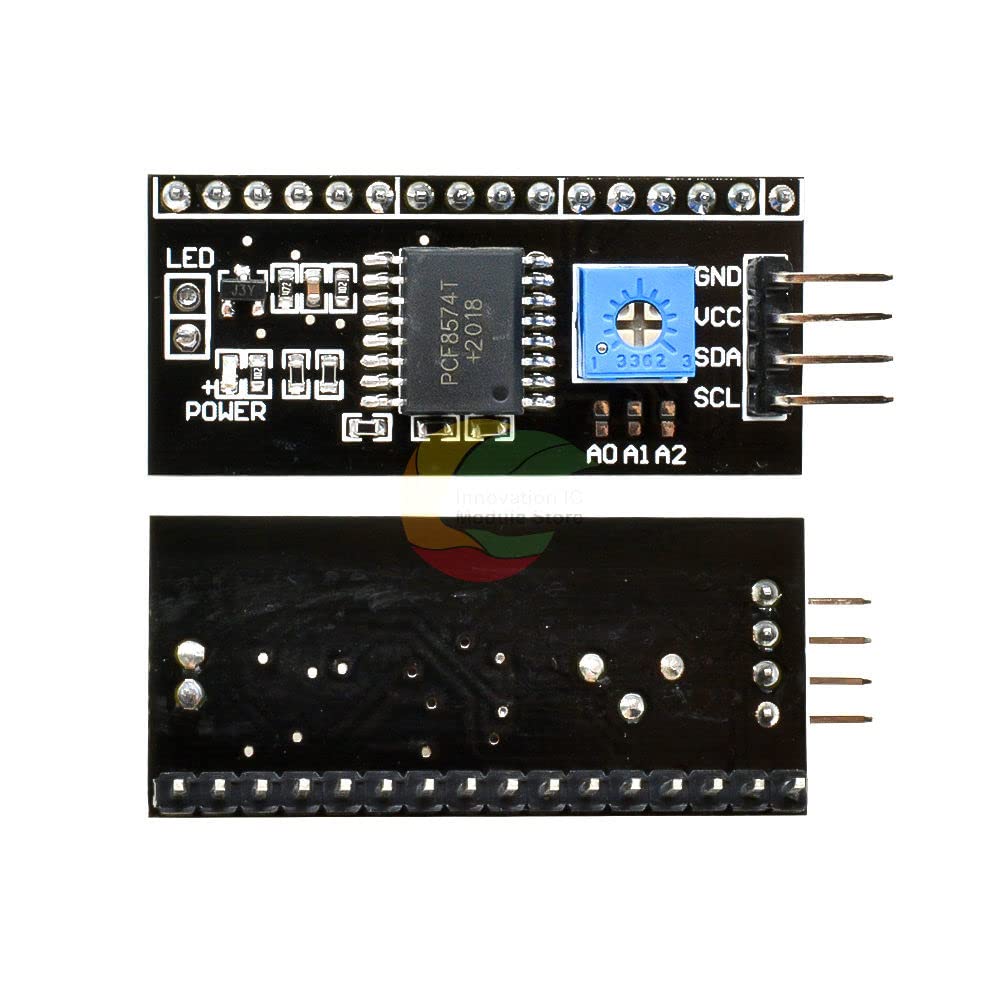 PCF8574T IIC I2C TWI SPI Serial Interface Board Module Port is Suitable for Arduino LCD 1602 LCD 2004 LCD Black Display Module