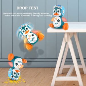 US-VIVIV Baby Musical Toys Penguin 6-18 Months 2 Year Old and up Boys Girls Crawling Toys Early Learning Interactive Educational Preschool Development Kid Birthday Gifts Toy Christmas