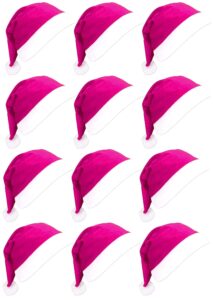 sorangeun 96pcs comfortable santa claus hats, red classic christmas hats for men & women, gorros de navidad