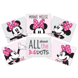 lambs & ivy disney baby minnie mouse unframed nursery/child wall art