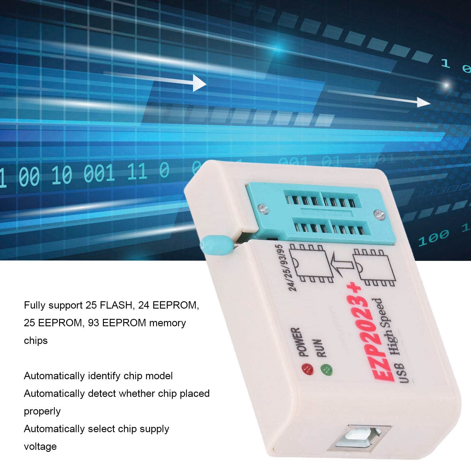 EZP2023 USB Programmer High Speed USB EEPROM Flash Programmer for 24 25 93 BIOS 25T80 Burn Offline Copy