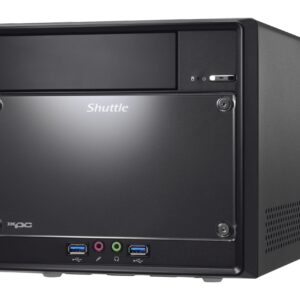 Shuttle XPC Cube SH510R4 Mini Barebone PC Intel H510 Supports 125W 11th/10th Gen Rocket Lake/Comet Lake CPU No RAM No HDD/SSD No CPU No OS 300W80 Plus Bronze Flex PSU,Black