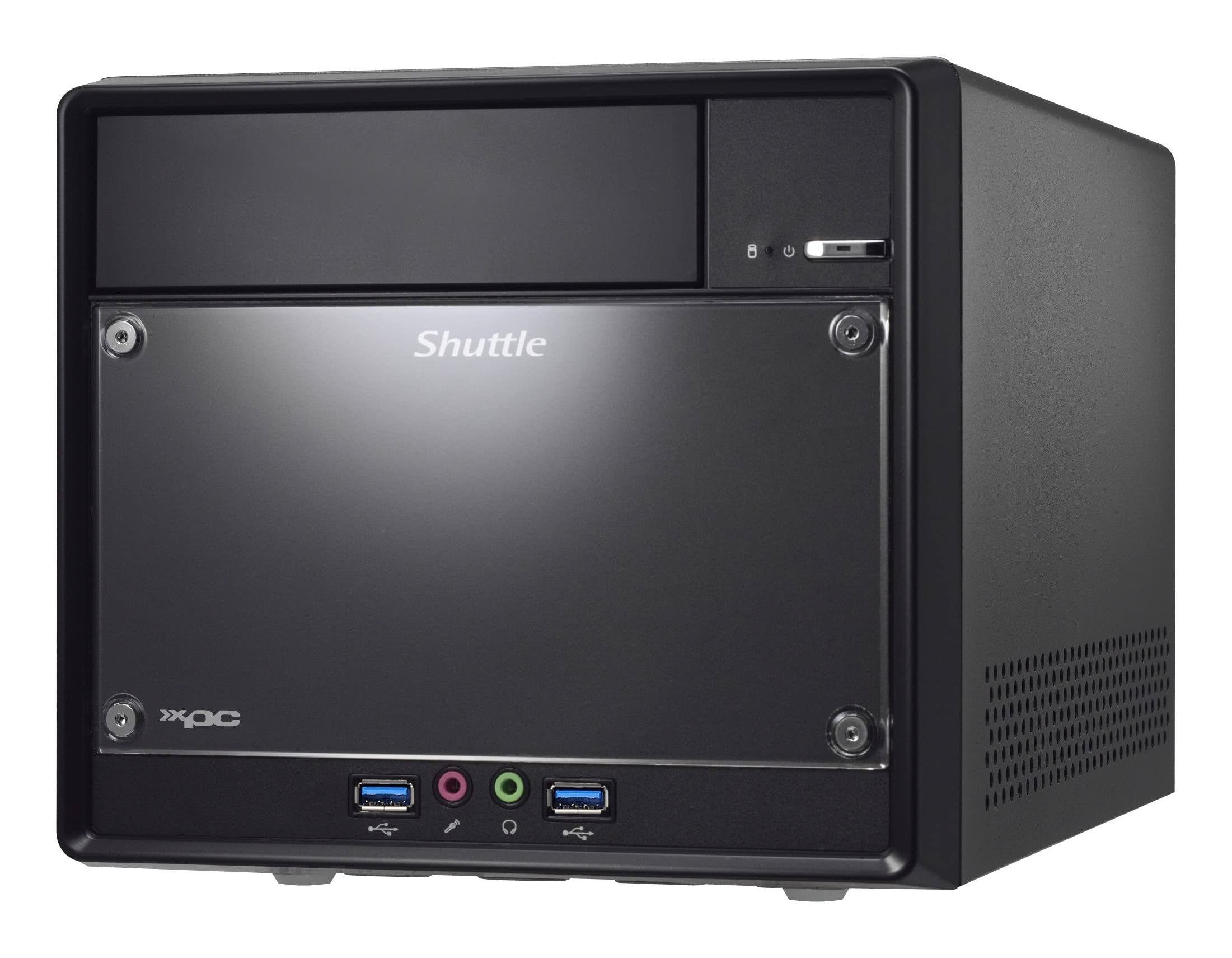 Shuttle XPC Cube SH510R4 Mini Barebone PC Intel H510 Supports 125W 11th/10th Gen Rocket Lake/Comet Lake CPU No RAM No HDD/SSD No CPU No OS 300W80 Plus Bronze Flex PSU,Black