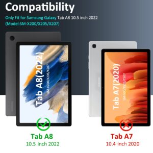 Ambison [2-Pack Matte Glass Screen Protector Compatible with Samsung Galaxy Tab A8 (10.5 inch 2022 Released), Anti-Glare & Fingerprints/Tempered Glass/Bubble Free, Tablet A8 Model-SM-X200/X205/X207