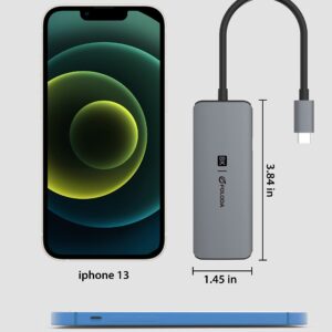 8K USB C HDMI Hub, Steam Deck Dock, USB C Adapter with 8K@30Hz, 4K@120Hz/60Hz/30Hz Ultra HDR Display, PD 100W, USB 3.0 * 2 for Steam Deck, MacBook Pro, Laptop with Thunderbolt4/3, Type C Connector