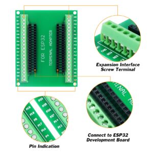 KeeYees 2pcs ESP32 Breakout Board GPIO 1 into 2 for 38PIN No Mounting Hole Version ESP32 Development Board