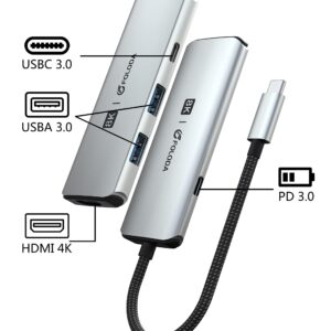 8K USB C HDMI Hub, Steam Deck Dock, USB C Adapter with 8K@30Hz, 4K@120Hz/60Hz/30Hz Ultra HDR Display, PD 100W, USB 3.0 * 2 for Steam Deck, MacBook Pro, Laptop with Thunderbolt4/3, Type C Connector