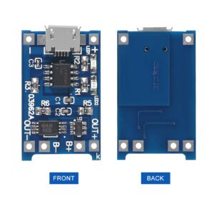 20pcs 18650 Lithium Battery Charging Board TP4056 Micro USB Charging Board 5V 1A with Battery Protection Dual Functions TP4056 Lithium Battery Charge Module