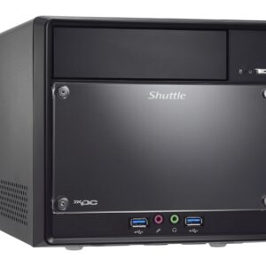 Shuttle XPC Cube SH510R4 Mini Barebone PC Intel H510 Supports 125W 11th/10th Gen Rocket Lake/Comet Lake CPU No RAM No HDD/SSD No CPU No OS 300W80 Plus Bronze Flex PSU,Black