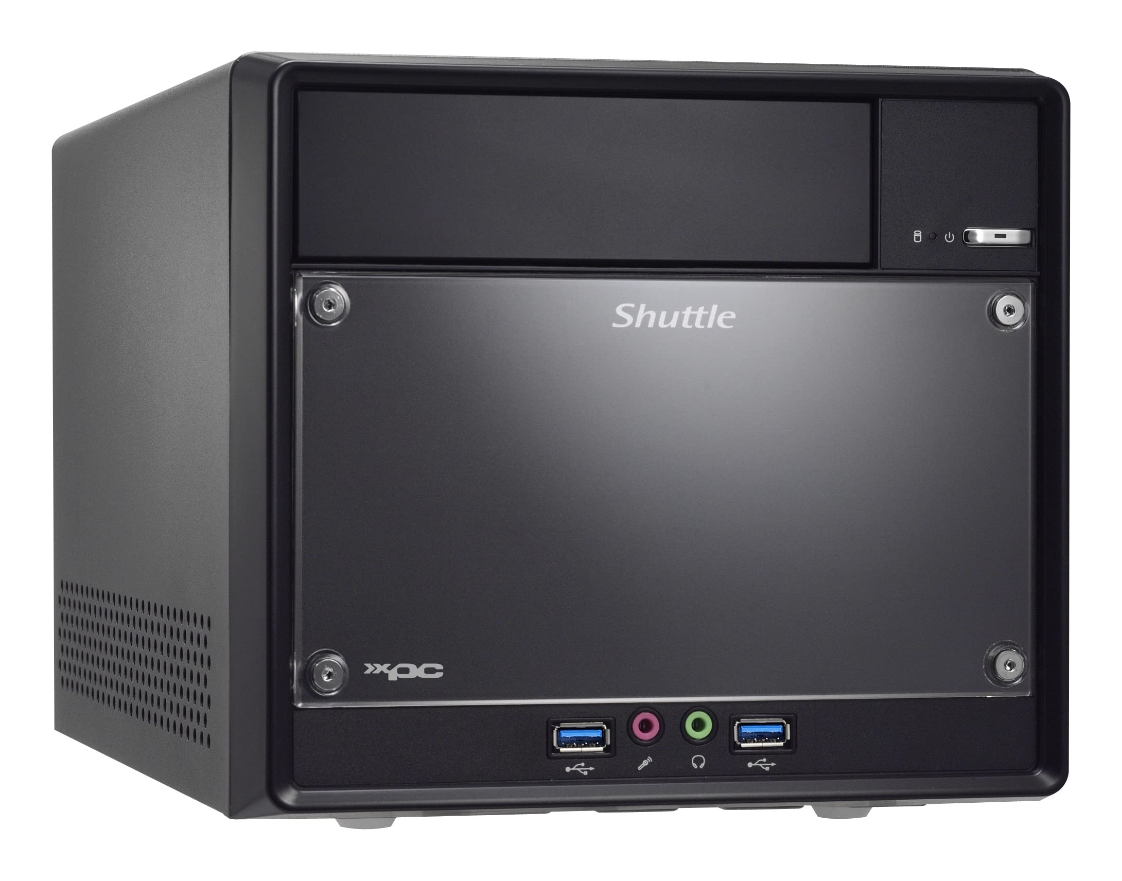 Shuttle XPC Cube SH510R4 Mini Barebone PC Intel H510 Supports 125W 11th/10th Gen Rocket Lake/Comet Lake CPU No RAM No HDD/SSD No CPU No OS 300W80 Plus Bronze Flex PSU,Black