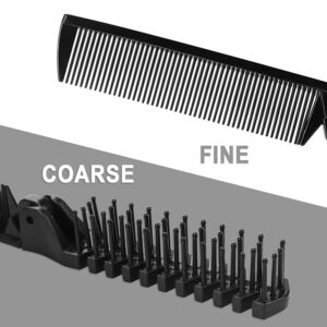 Foldable Combs in Bulk Individually Wrapped, Travel Pocket Hair Comb, Folding Hair Brush Double Headed, Brush Comb Styling Tool for Men Women Combs, Black (One Size, 20, Count)