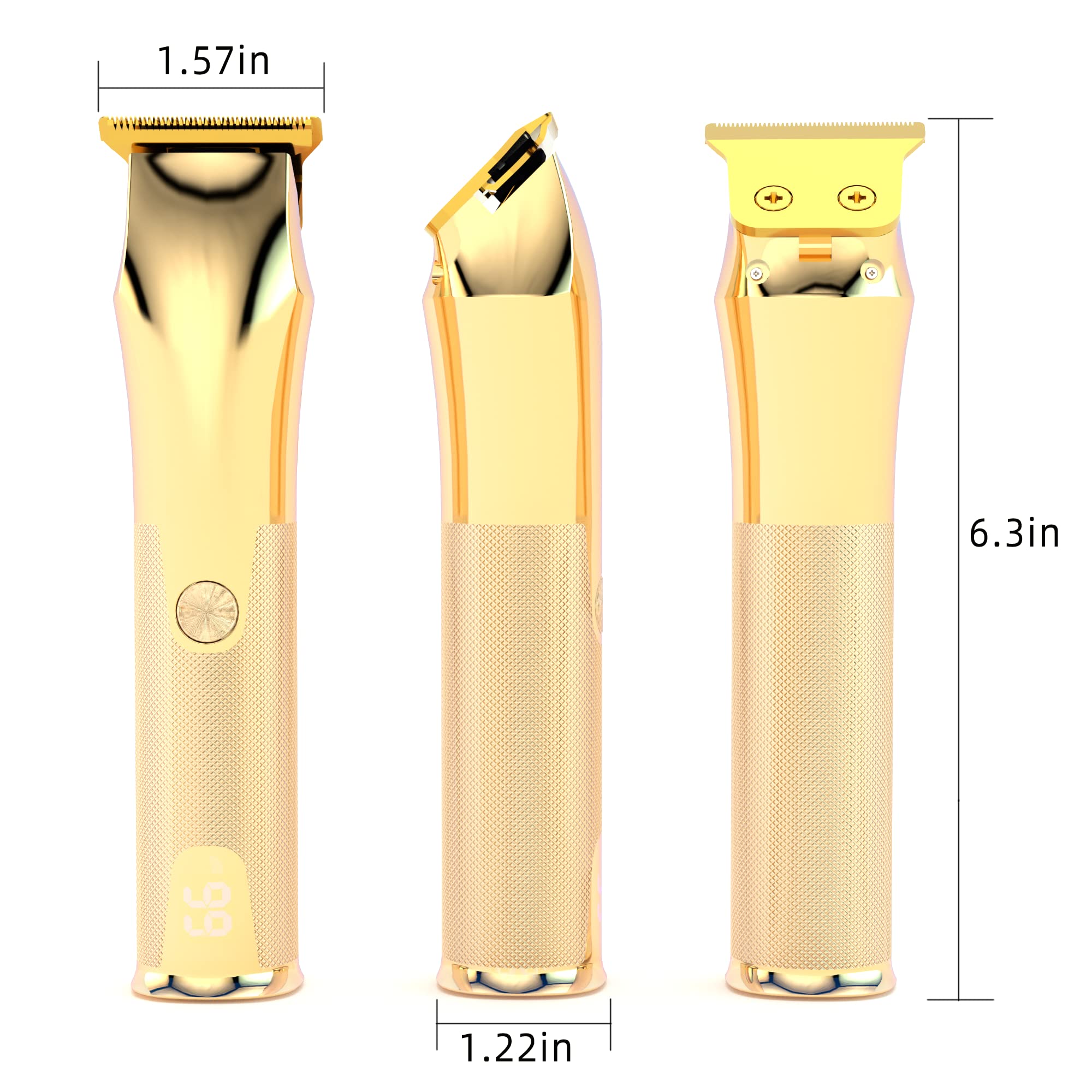 NIKULA STAR clippers for hair cutting,liners for men clippers,t blade trimmer for men,edgers clippers for men,cordless zero gapped trimmer hair clippe rechargeable with display for man ,woman (golden)