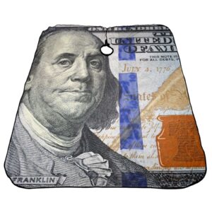 ONE TO PROMISE Dollars Bill Cash Barber Cape Usa One Hundred Dollars Bill Hair Cut Salon Cape,Hair Stylist Hairdresser Styling Cape,Waterproof Haircut Apron Cover Up For Adults,55"X66"