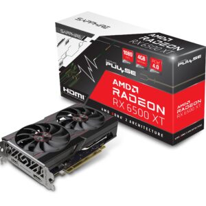 Sapphire 11314-01-20G Pulse AMD Radeon RX 6500 XT Gaming OC Graphics Card with 4GB GDDR6, AMD RDNA 2