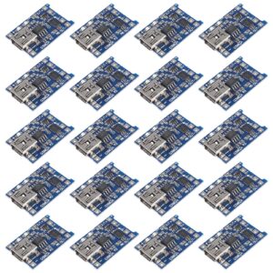 20pcs 18650 lithium battery charging board tp4056 mini usb charging board 5v 1a with battery protection dual functions tp4056 lithium battery charge module