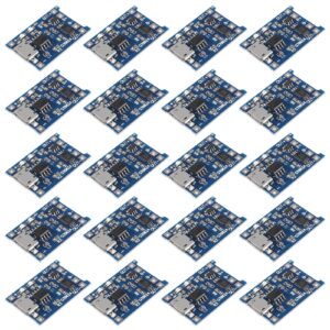 20pcs 18650 lithium battery charging board tp4056 micro usb charging board 5v 1a with battery protection dual functions tp4056 lithium battery charge module