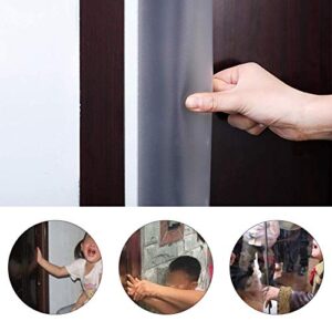 Baby Fingers Door Guard, Antiaging Baby Fingers Door Protector Good Toughness Door Pinch Protector Easy to Install for Home for School(Front Door Matte)