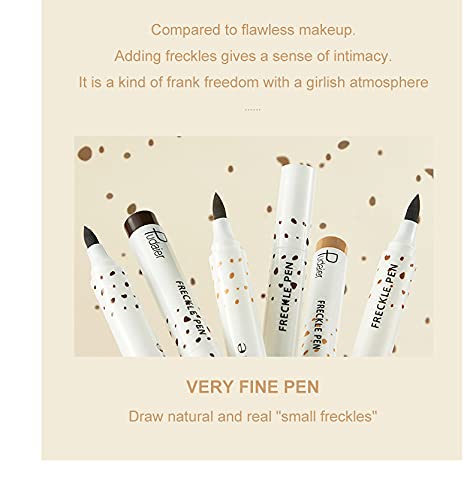 AKARY Freckle Pen, Lifelike Freckle Makeup Concealer Pen, Waterproof Longlasting Soft Dot Spot Professional Faux Freckles Pen Make Up Kit for Natural Effortless Sun Kissed Makeup (1Pc, Light Brown)