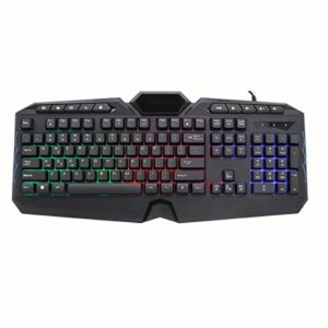 apfkkf luminous gaming keyboard, 104 keys, wired, suitable for desktop, computer, pc