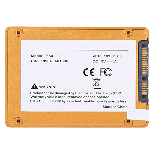 Tgoon Hard Disk, Practical Solid State Hard Disk SATA3.0 SSD Convenient Durable for Computer for Storing Backup Files(#3)