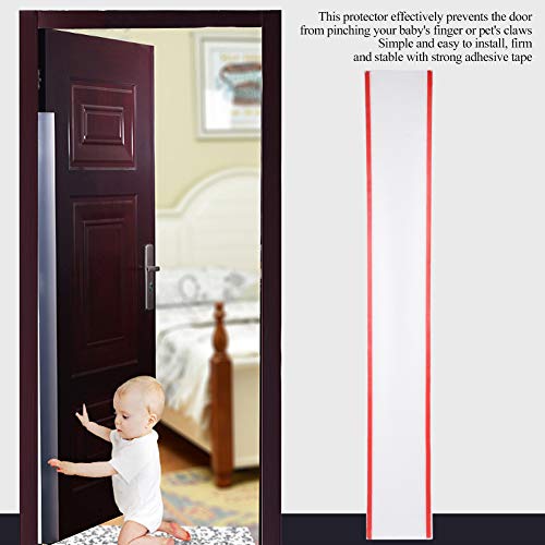 Baby Fingers Door Guard, Antiaging Baby Fingers Door Protector Good Toughness Door Pinch Protector Easy to Install for Home for School(Front Door Matte)