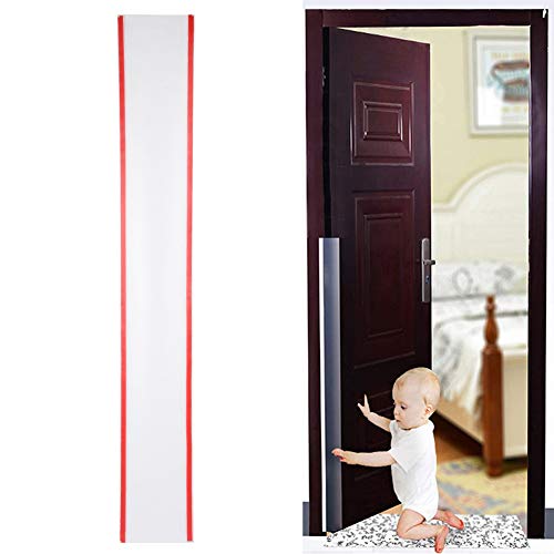 Baby Fingers Door Guard, Antiaging Baby Fingers Door Protector Good Toughness Door Pinch Protector Easy to Install for Home for School(Front Door Matte)